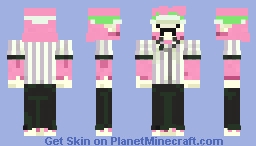 Pink referee ape Minecraft Skin