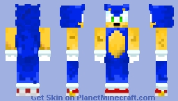 sonic Minecraft Skin