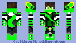 Green Atlantis Warrior Minecraft Skin