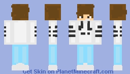 White hoodie Minecraft Skin