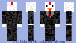 Chicken skin (with tuxedo as second layer) Minecraft Skin