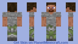 Mossy Cobblestone Steve (works with Expressive Fresh Moves) Minecraft Skin