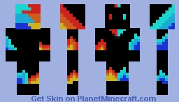 flaming shadow Minecraft Skin