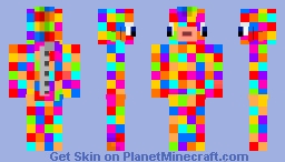 A "Rainbow Fish" for Carly Boi Minecraft Skin