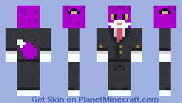Cat in a suit Minecraft Skin
