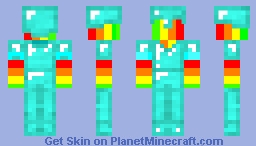 Rainbow Diamond Minecraft Skin