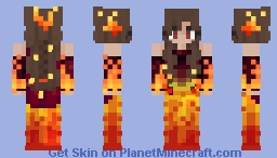 Fire Elemental Pokable (Astrium S1) Minecraft Skin