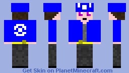 pokemon skin m blue Minecraft Skin
