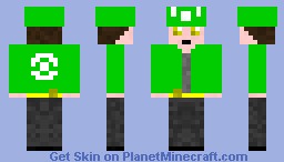 pokemon skin m green Minecraft Skin