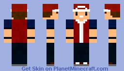 Pokemon Trainer Red (No Backpack) Minecraft Skin