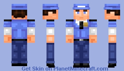 Policeman cartoon Minecraft Skin