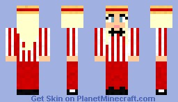 Popcorn Girl blonde hair Minecraft Skin