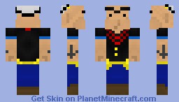 pop eye (skin battle against Nananah) Minecraft Skin