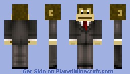 Monkey in a suit Minecraft Skin