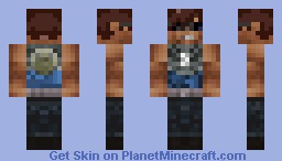 powder ganger with bullet proof vest Minecraft Skin