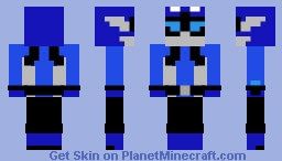 Power ranger blue beast morphers Minecraft Skin