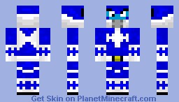 cookie monster power ranger (visor open) Minecraft Skin