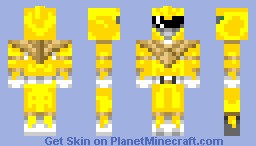 yellow power ranger Minecraft Skin