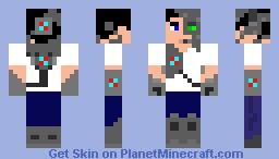 Cyborg, of the Yogington Cyborgs Minecraft Skin