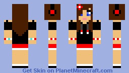 Woman Who LOVE RED Minecraft Skin