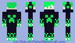 Pro skin by Mahdi.(green) Minecraft Skin