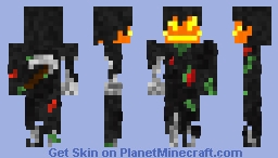 Pumkinhead-zombie-skeleton-reaper Minecraft Skin