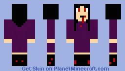 Puple blood Minecraft Skin