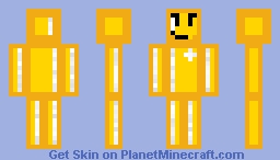 Pure Gold Statue Minecraft Skin