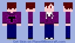 purple hoodie Minecraft Skin