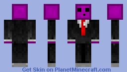 Purple slime in tuxedo Minecraft Skin