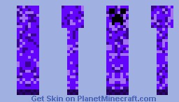 purple creeper Minecraft Skin
