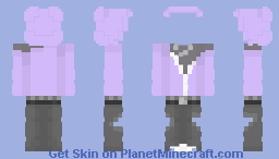 aqua hoodie ripped jeans Minecraft Skin