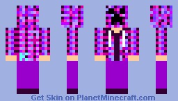 PURPLE CREEPER COSTUME!!!!!!!!!!!!!!!!!!! Minecraft Skin