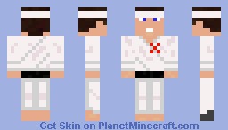 Karate black belt man Minecraft Skin