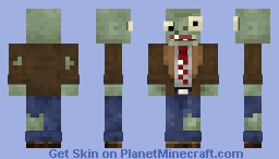 Zombie (Plants vs. Zombies) Minecraft Skin