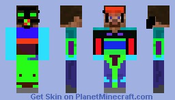 virus steve Minecraft Skin