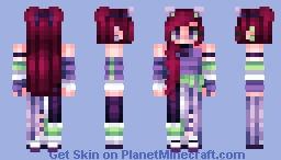 queen_ov_drama - MCC Rising 3 Purple Pandas Minecraft Skin