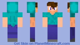 Upgraded Steve Minecraft Skin