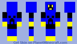 Blue Pixel Revamp Minecraft Skin