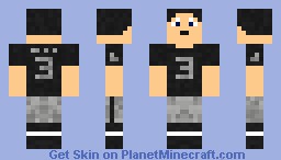 Oakland Raiders Player Minecraft Skin
