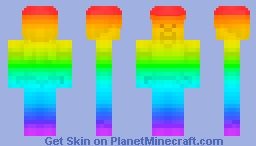 rainbow skin Minecraft Skin