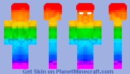 Rainbow Steve Minecraft Skin