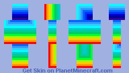 Rainbow boy Minecraft Skin