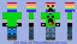 Rainbow Tim Minecraft Skin