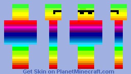 Rainbow Man Minecraft Skin