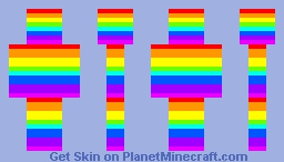 rainbow man - (java & bedrock) Minecraft Skin