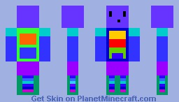Rainbow Man Minecraft Skin