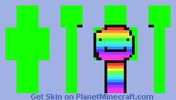 dream rainbow skin Minecraft Skin
