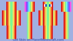 Rainbow Wrong Minecraft Skin
