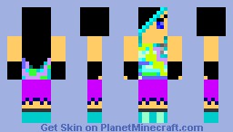 Rainbow Outfit Minecraft Skin